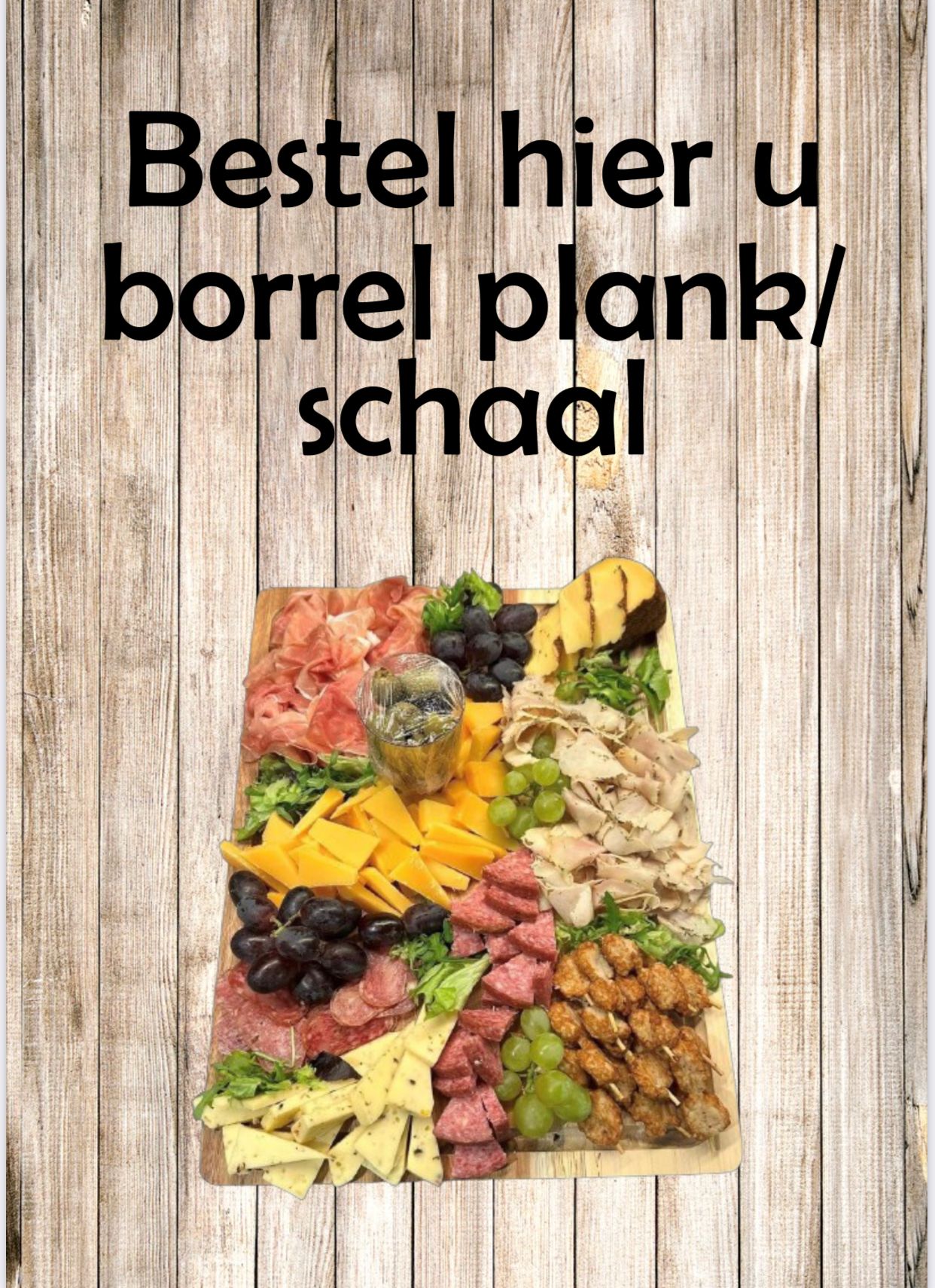 Borrel plank/schaal - Vers Inn