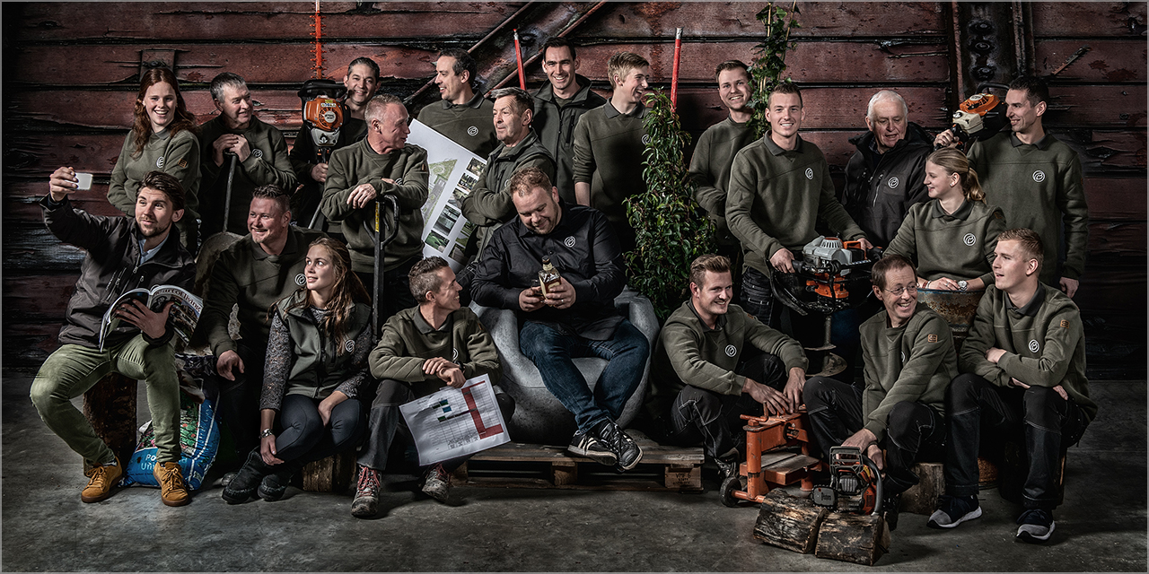 Groepsfoto's van grote en kleine teams - Foto ID